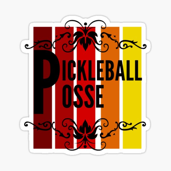 "PICKLEBALL POSSE" Sticker for Sale by LOUCAS6 | Redbubble