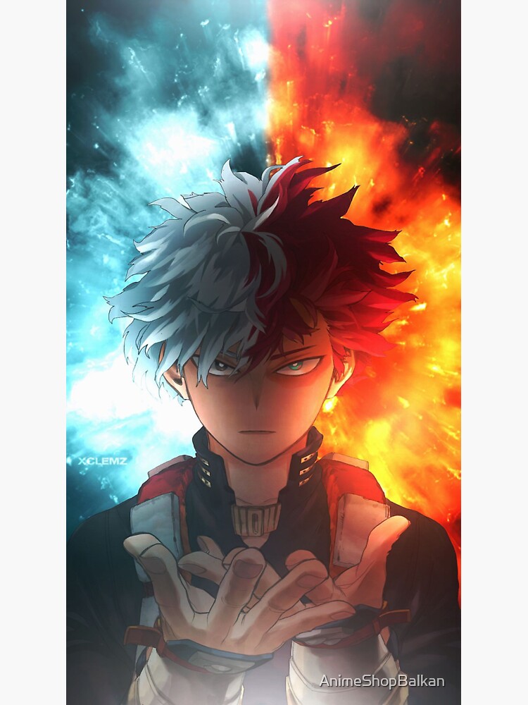 "Todoroki Snow And Fire" Sticker for Sale by AnimeShopBalkan | Redbubble