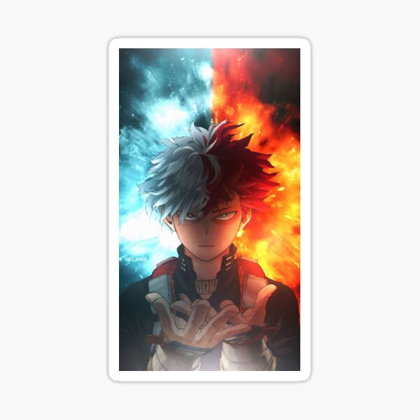 "Todoroki Snow And Fire" Sticker for Sale by AnimeShopBalkan | Redbubble