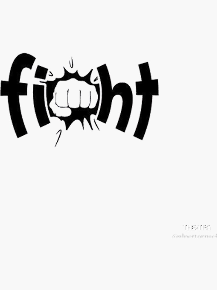 "Punch fight" Sticker for Sale by THE-TFG | Redbubble