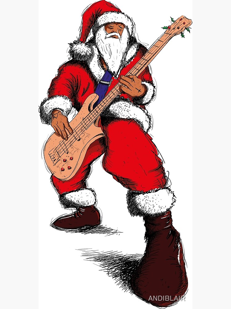 "METAL SANTA" Art Print by ANDIBLAIR | Redbubble