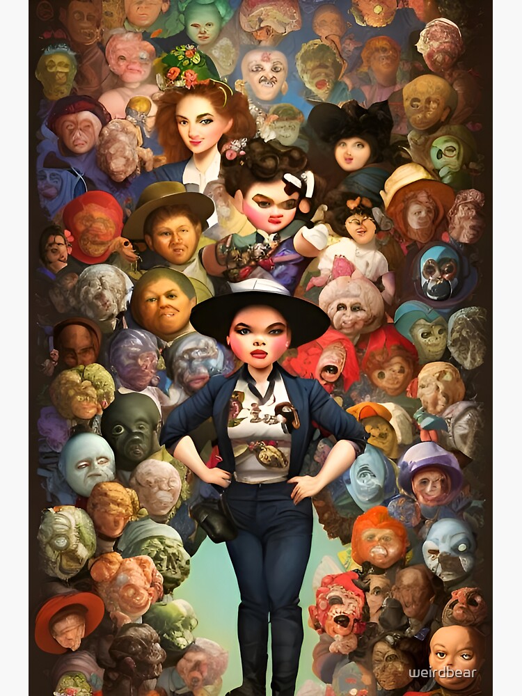 "Everyone is Watching Janet" Sticker for Sale by weirdbear | Redbubble