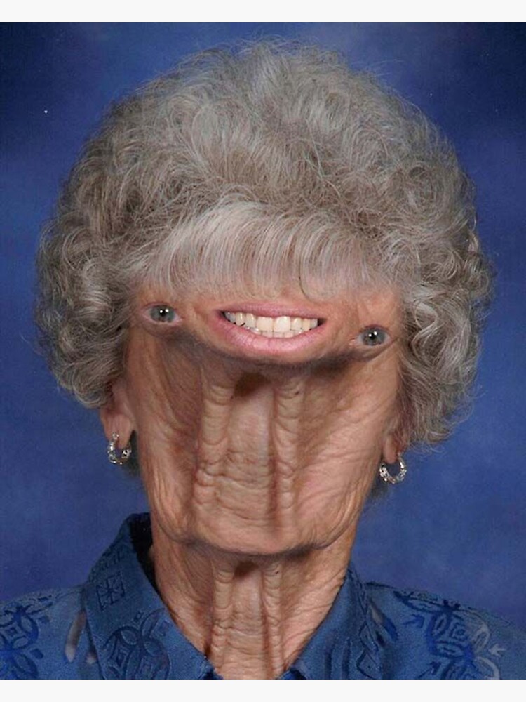 "Cursed grandma image" Sticker for Sale by FunkisDesignes | Redbubble