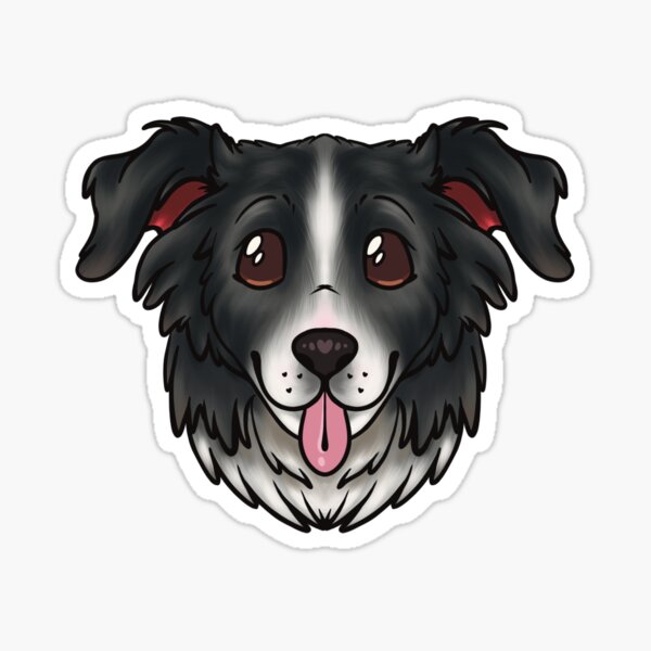 "Cartoon Border Collie Dog" Sticker for Sale by BMAB2003 | Redbubble
