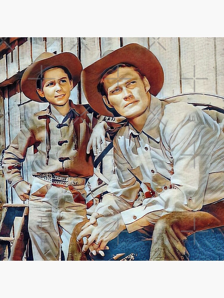 "The Rifleman - Mark & Pa by the Barn" Sticker for Sale by deusrex007 ...