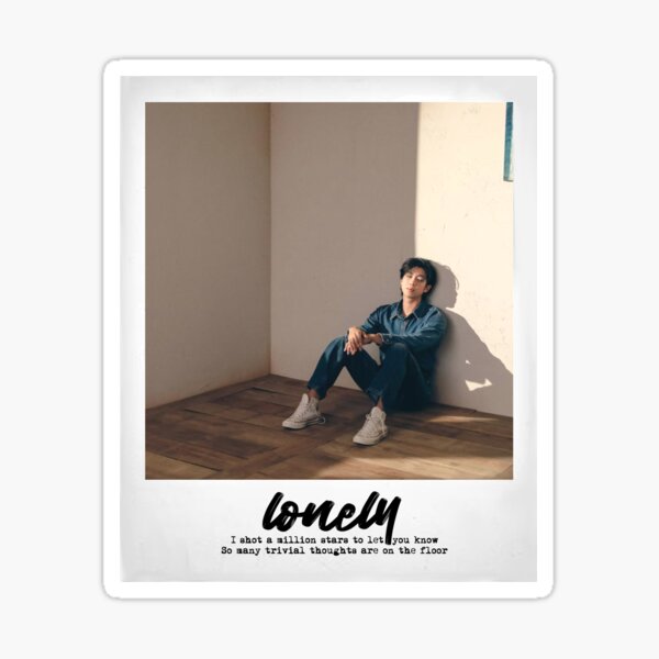 "rm - lonely" Sticker for Sale by mymikrokosmos | Redbubble