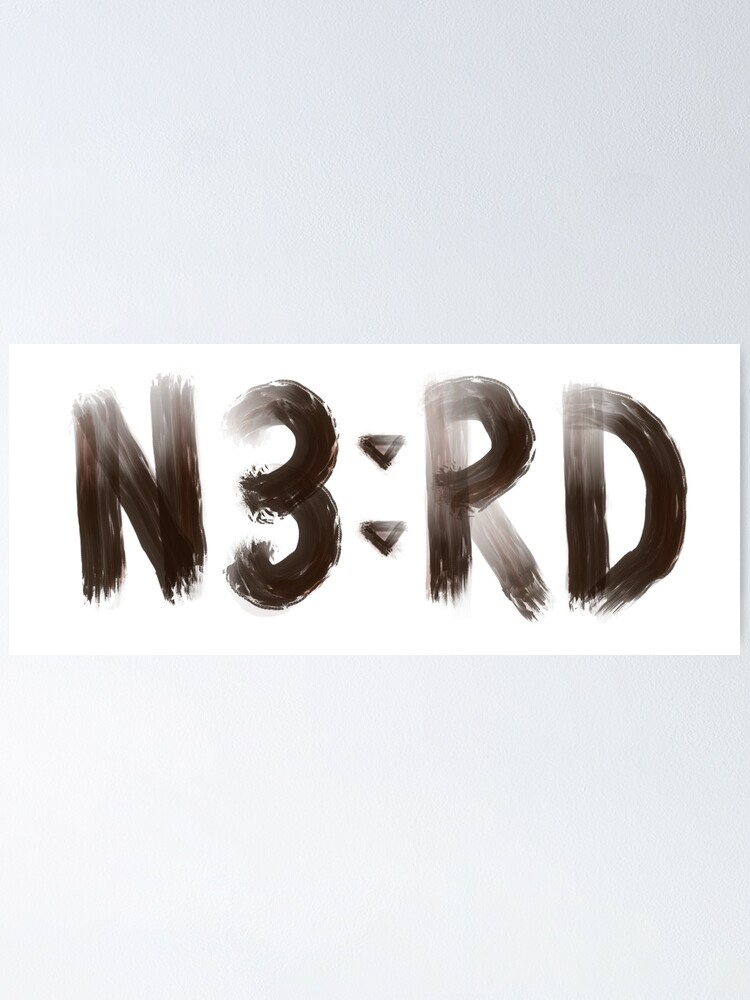 "N3:RD Logo" Poster for Sale by HBoxDesigns | Redbubble
