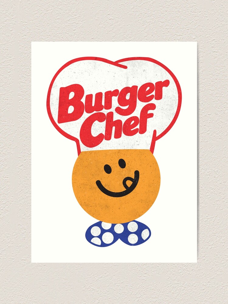 "80s-90s Burger Chef Fun Meal Logo with Slightly Distressed Texture ...