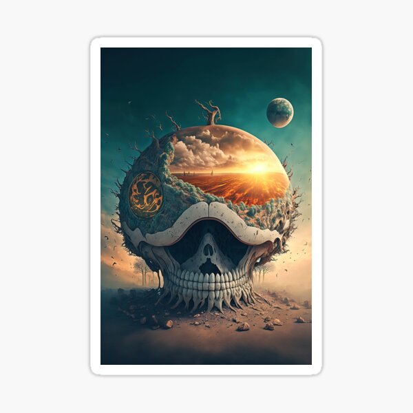 "Apocalyptic Future " Sticker for Sale by EmanateArt | Redbubble