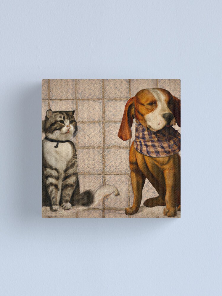 "Gingham Dog and Calico Cat in style of Leonardo da Vinci (AI Generated ...