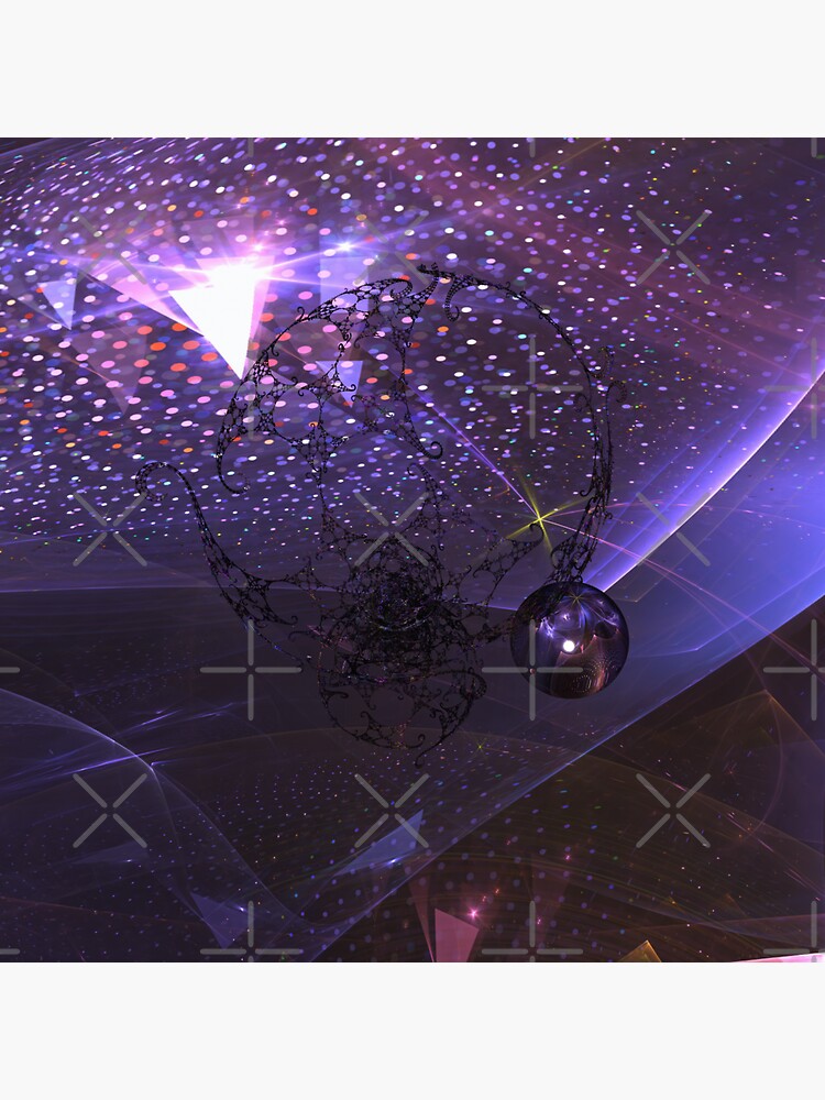 "Space Spirals With A Beautiful Sphere" Sticker for Sale by Vagador ...