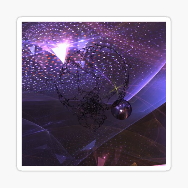 "Space Spirals With A Beautiful Sphere" Sticker for Sale by Vagador ...