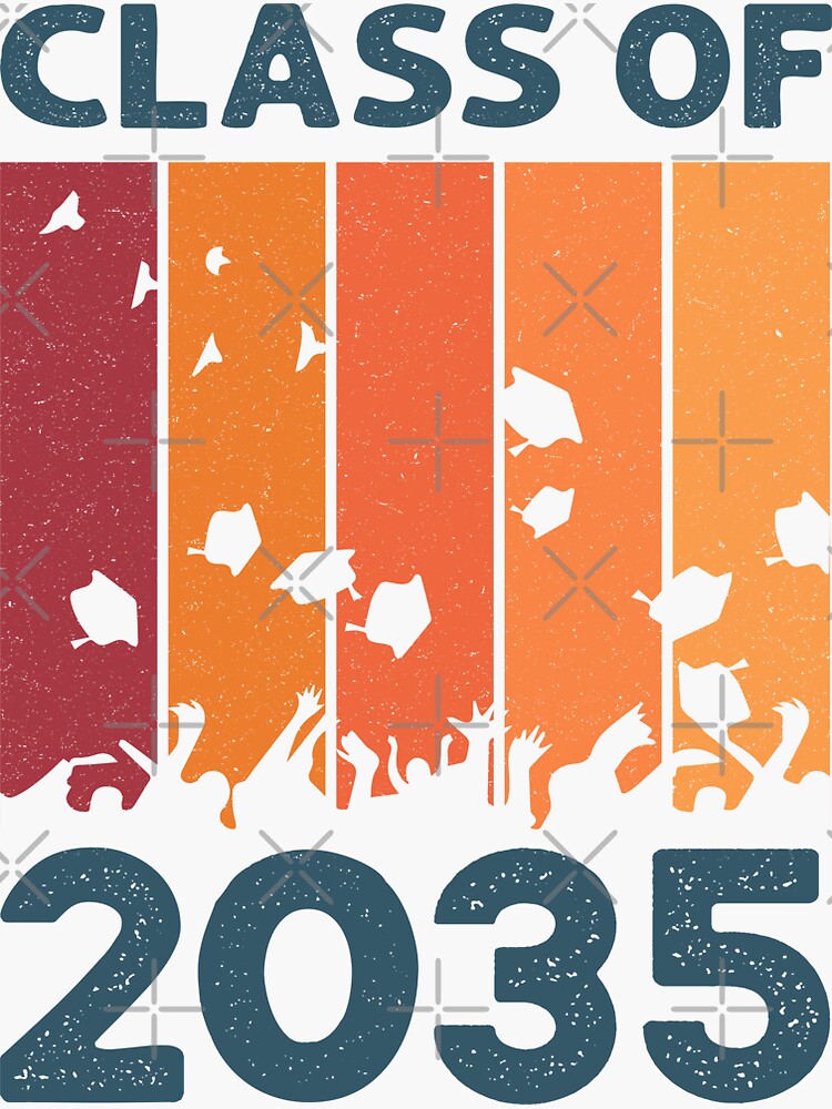 "Class Of 2035 Grow With Me Graduation 2035" Sticker for Sale by ...