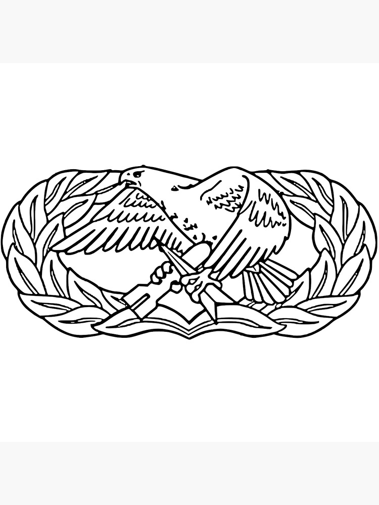 "Air Force Maintenance and Logistics Occupational Badge (white)" Poster ...