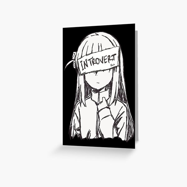 Tarjetas De Felicitación Bocchi The Rock Hitori Gotou La Chica Introvertida En Boceto Grunge En