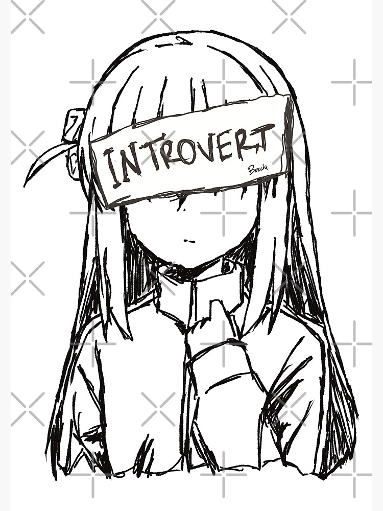 "Bocchi the rock Hitori gotou the introvert girl in Transparent black ...