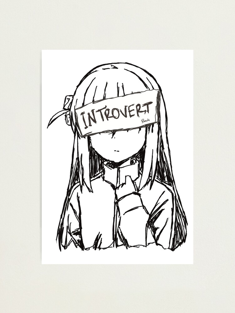 "Bocchi the rock Hitori gotou the introvert girl in Transparent black ...