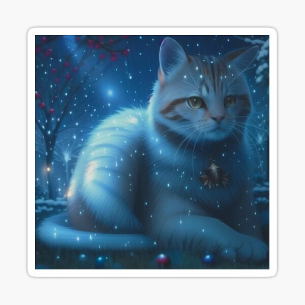 "Hello kitty winter | Cat Christmas" Sticker for Sale by Catseon ...
