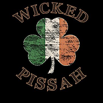 "Boston Slang Wicked Pissah" Sticker for Sale by Frankdetank | Redbubble