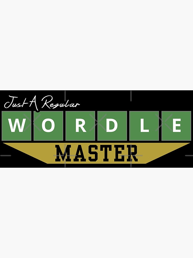 "Regular Wordle Master - Wordler" Poster for Sale by Tatzki-Design ...