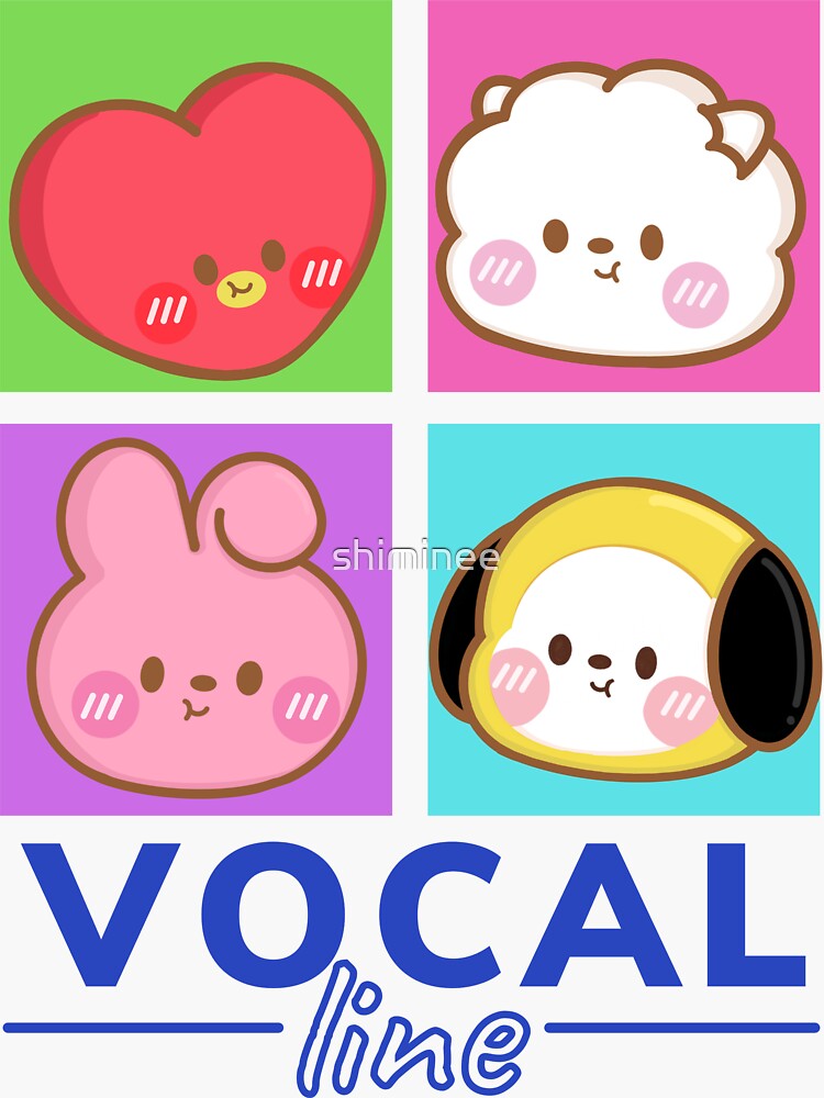 "Cute BTS ARMY Vocal Line bias" Sticker for Sale by shiminee | Redbubble