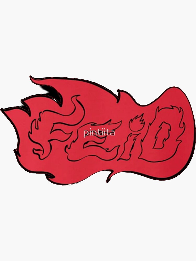 "Feid Logo (Red)" Sticker for Sale by pintiita | Redbubble
