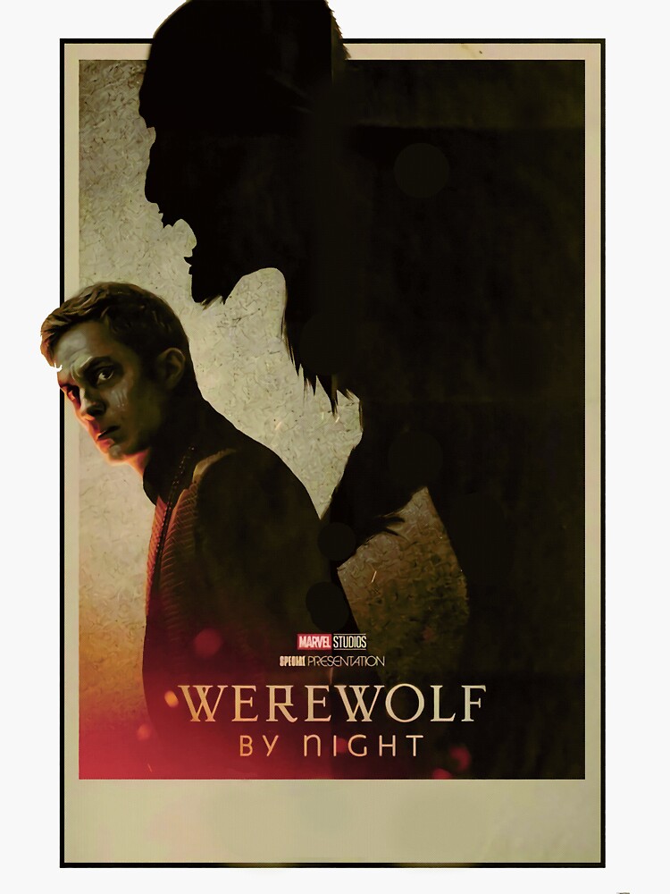 "Werewolf by Night Film" Sticker for Sale by gertrudburier | Redbubble