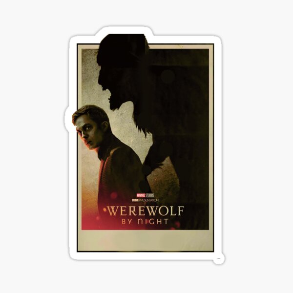 "Werewolf by Night Film" Sticker for Sale by gertrudburier | Redbubble