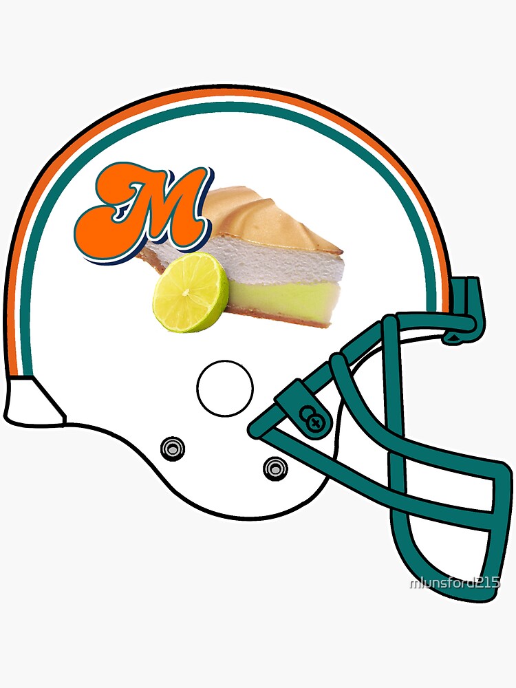 "Miami Key Lime Pies Helmet" Sticker for Sale by mlunsford215 | Redbubble