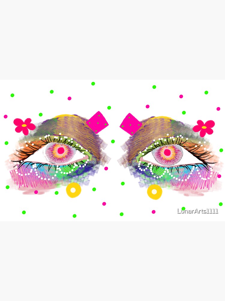 "Trippy eyes original digital art work " Sticker for Sale by ...