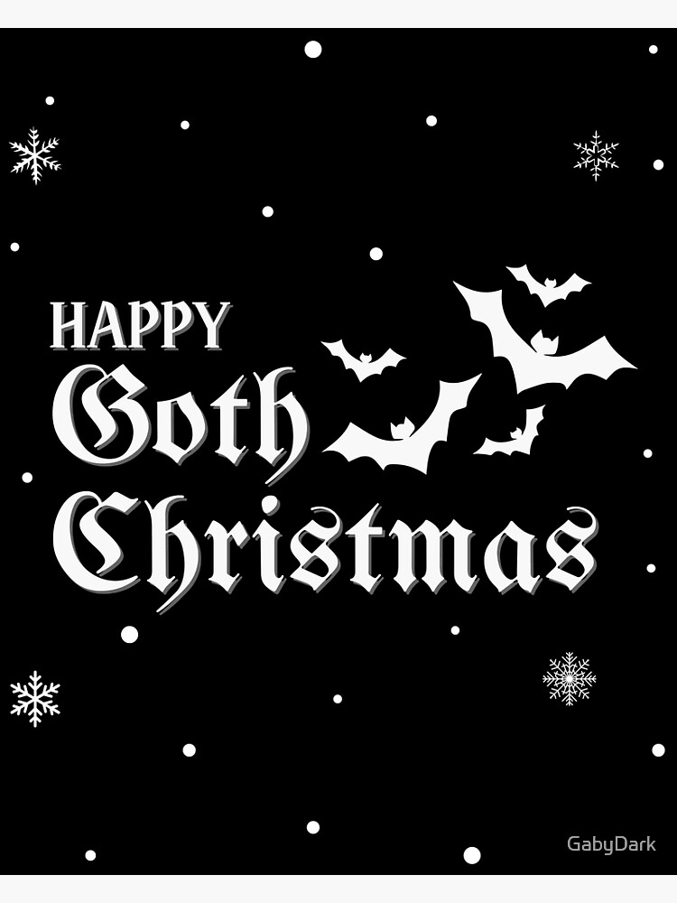 "merry christmas goth" Greeting Card by GabyDark | Redbubble