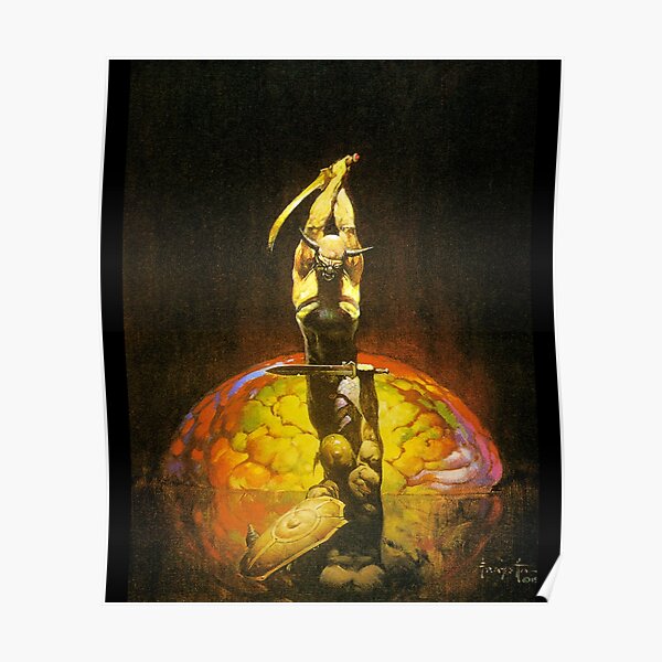 "Frank Frazetta" Poster for Sale by KARISHANRATTY | Redbubble