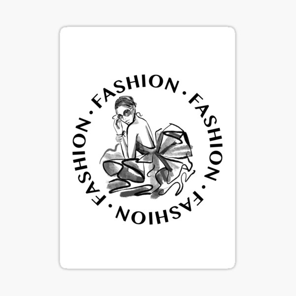 "fashion" Sticker for Sale by zanzaboramarket | Redbubble