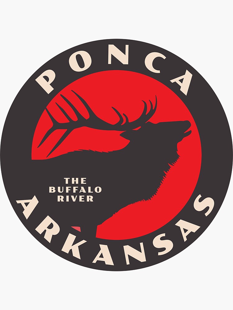 "Ponca, Arkansas " Sticker for Sale by trampimages | Redbubble
