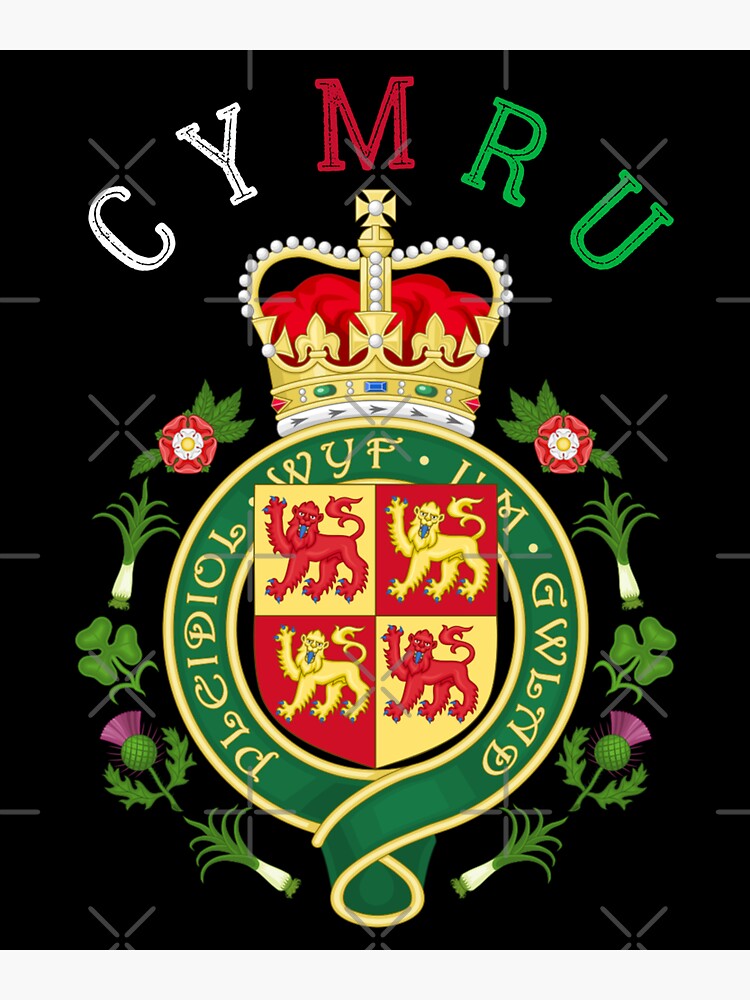 "Wales Cymru Royal Badge" Sticker for Sale by FedSherDesign | Redbubble