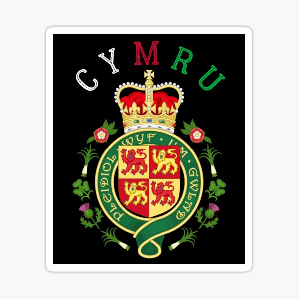 "Wales Cymru Royal Badge" Sticker for Sale by FedSherDesign | Redbubble