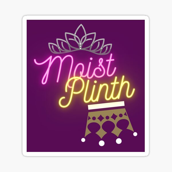 "Imagine a Moist Plinth (Miranda)" Sticker for Sale by shminoa | Redbubble
