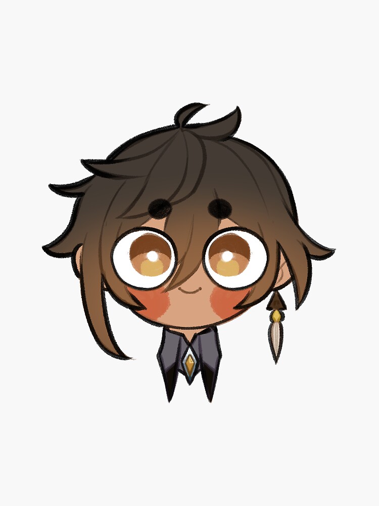 "Zhongli Genshin Chibi" Sticker for Sale by isnotanoctopus | Redbubble