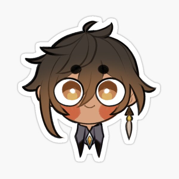 "Zhongli Genshin Chibi" Sticker for Sale by isnotanoctopus | Redbubble