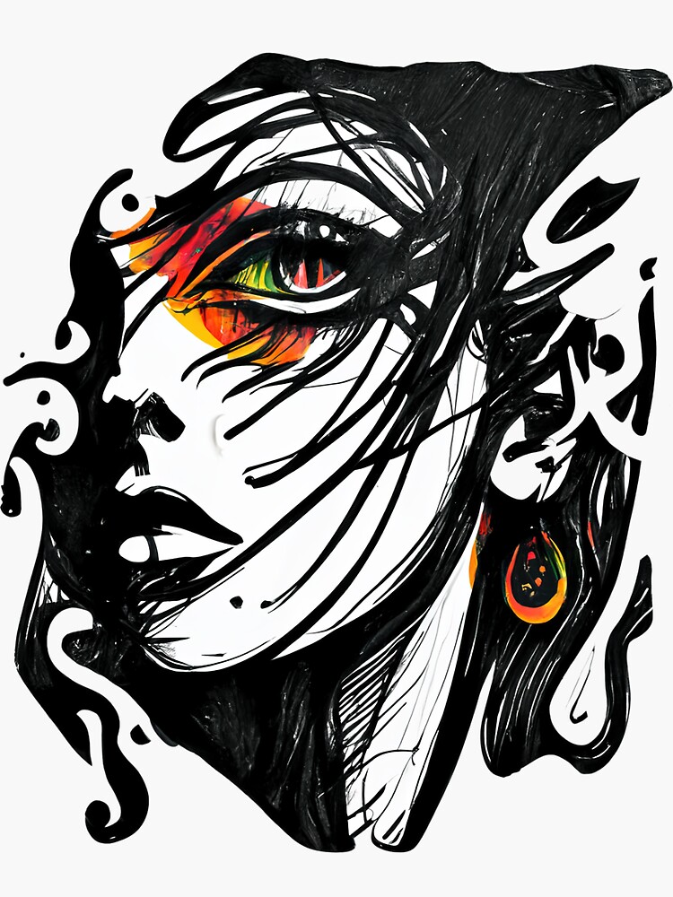 "Eye of Horus Face" Sticker for Sale by WaveTheory | Redbubble