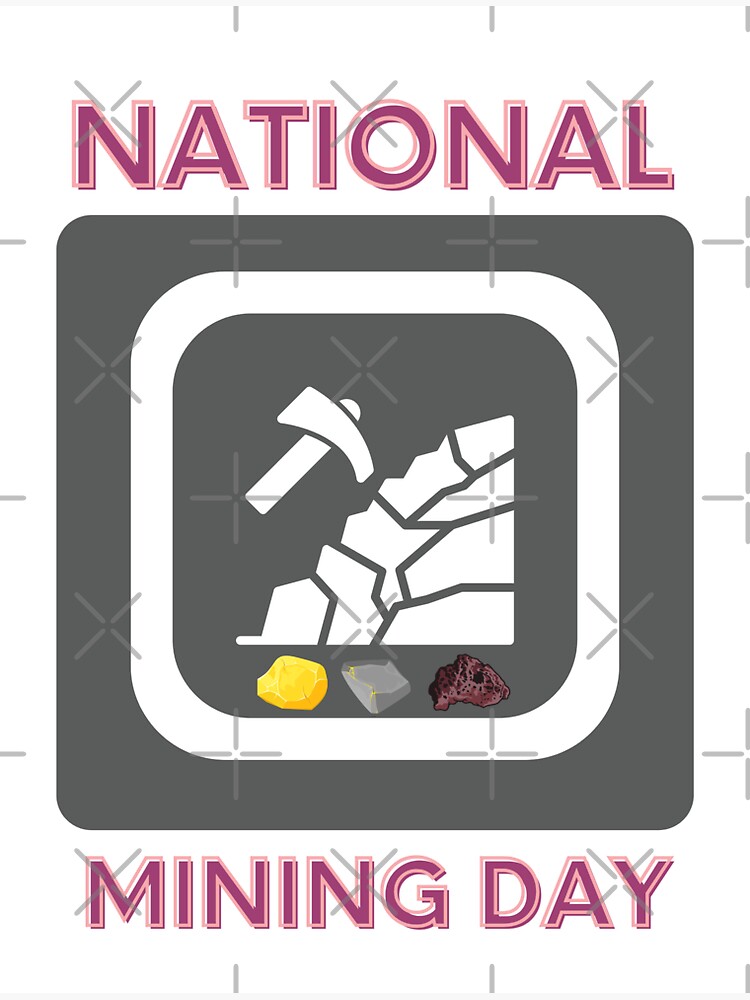 "National Mining Day Great Miners" Sticker for Sale by ZiAttaArt ...