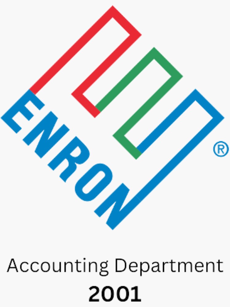 "Enron Accounting Department 2001" Sticker for Sale by TheWokeTexan ...