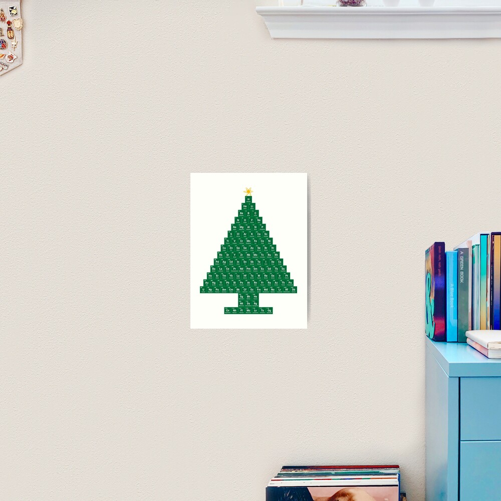 "Oh Chemistree - Periodic Table Christmas Tree" Poster for Sale by ...