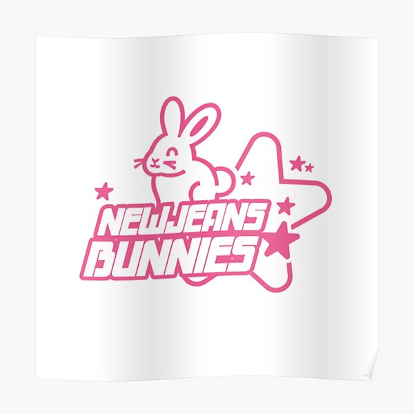 "newjeans bunnies fandom" Poster for Sale by krystxllx | Redbubble
