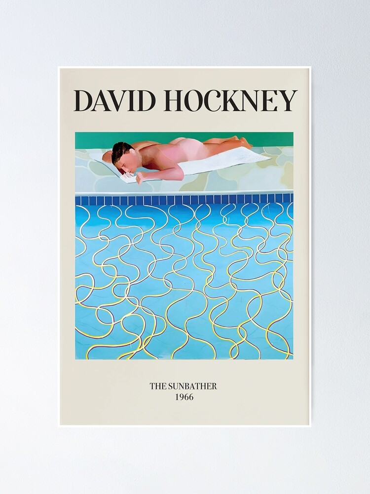 "David Hockney - The Sunbather" Poster for Sale by Minimalist10 | Redbubble