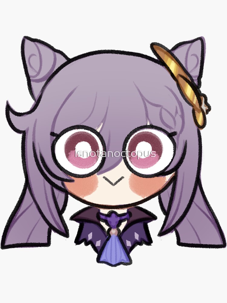 "Keqing Genshin Chibi" Sticker for Sale by isnotanoctopus | Redbubble