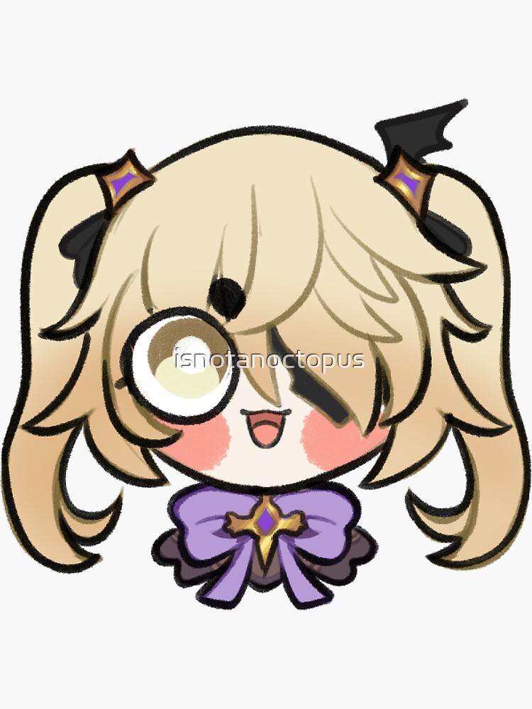 "Fischl Genshin Chibi" Sticker for Sale by isnotanoctopus | Redbubble