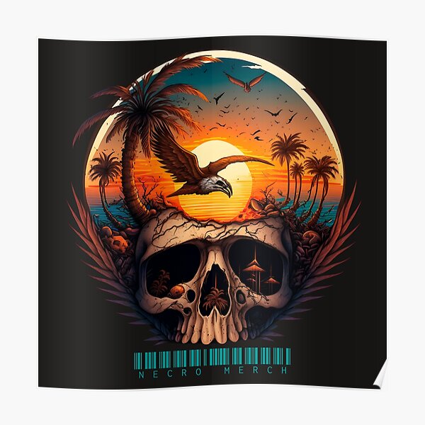 "The Sunset - Necro Merch " Poster for Sale by NecroMerch | Redbubble