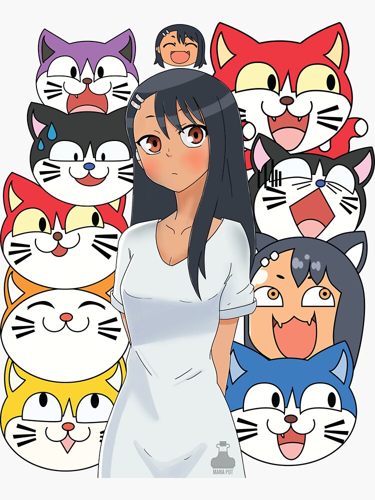 "Nagatoro Saint emotes" Sticker for Sale by manapots | Redbubble