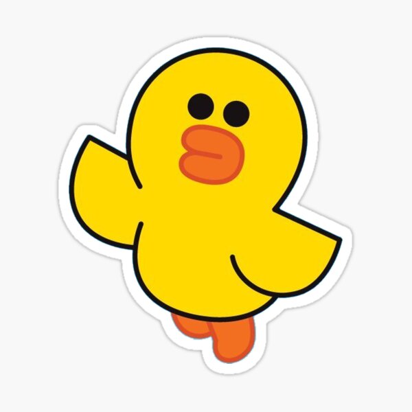 "Lovely Yellow Chick Character Art" Sticker for Sale by horseford76 ...